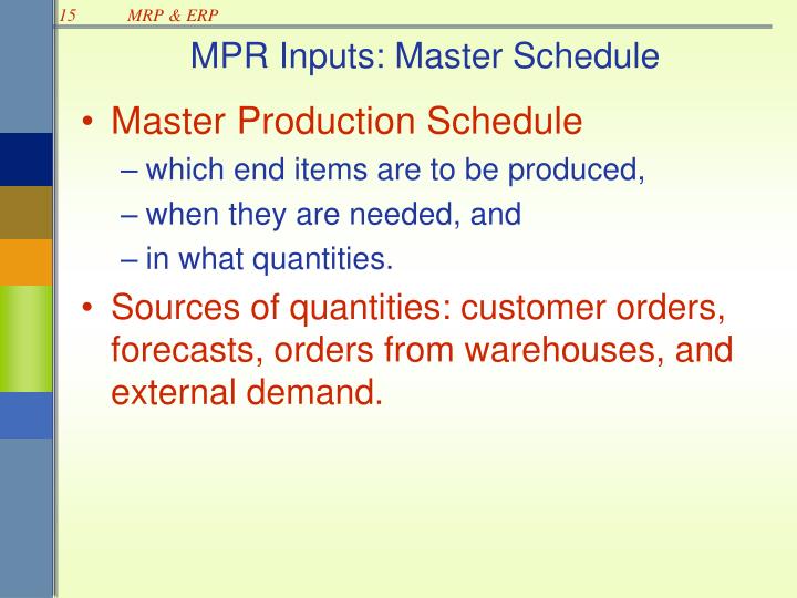 PPT - MRP, MRP II, and ERP PowerPoint Presentation - ID:3109841