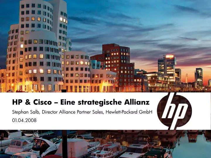PPT - HP & Cisco – Eine strategische Allianz PowerPoint Presentation ...