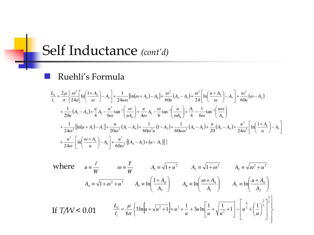 PPT - On-Chip Inductance Extraction - Concept & Formulae – 2002. 3 ...