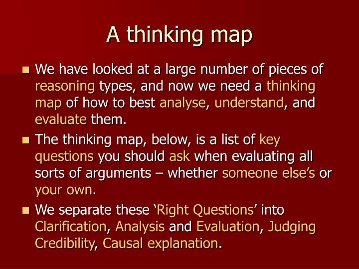 PPT - A thinking map PowerPoint Presentation, free download - ID:3111640