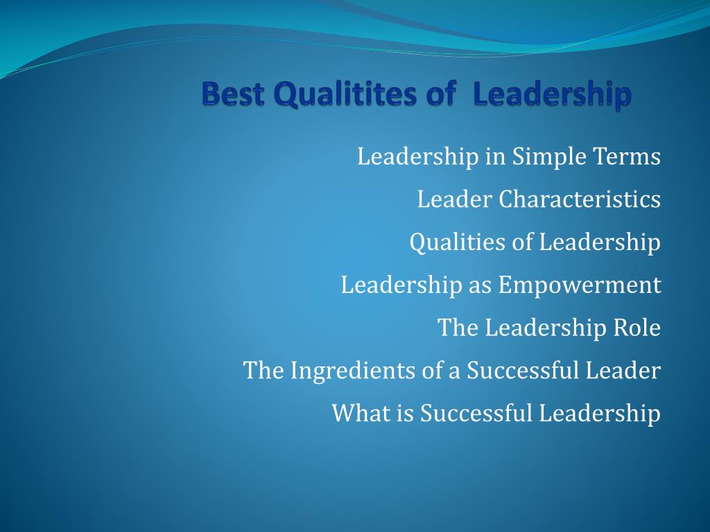 PPT - LEADERSHIP QUALITIES PowerPoint Presentation, free download - ID ... PPT - LEADERSHIP QUALITIES PowerPoint Presentation, free download - ID ...