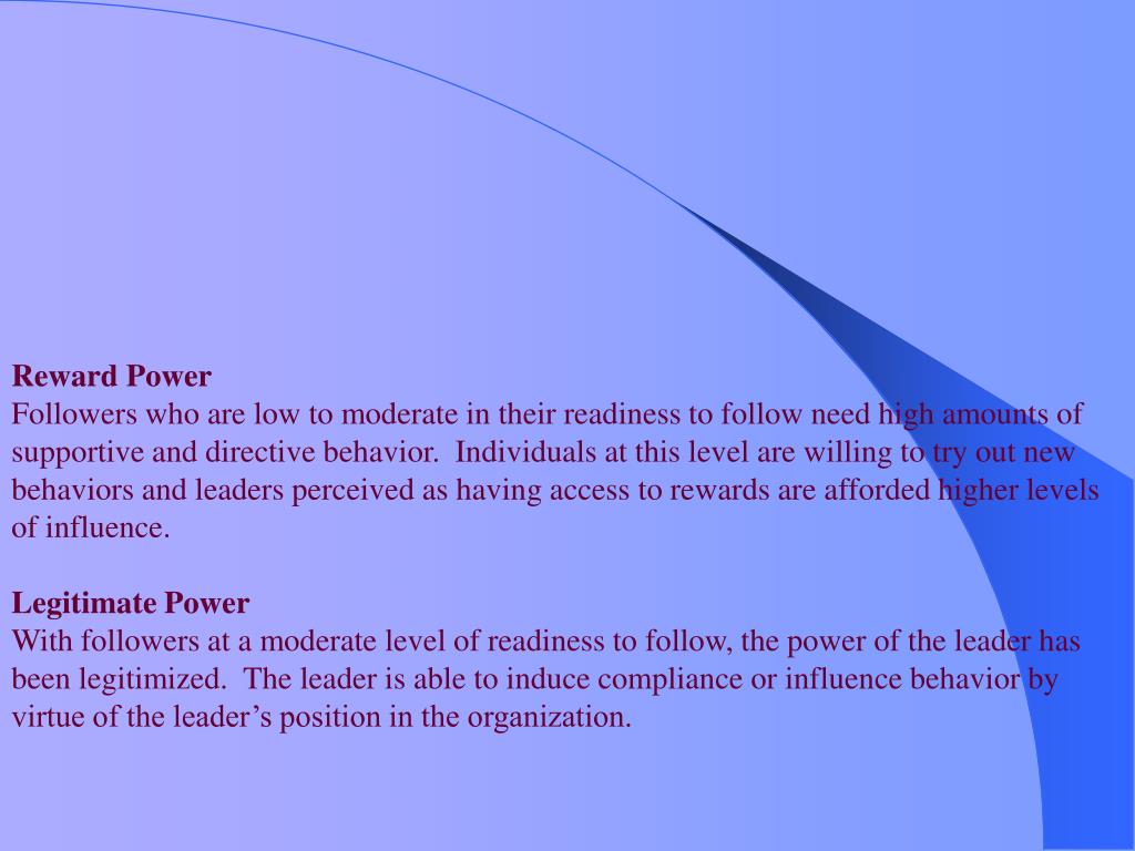 PPT - Situational Leadership: Perception and the Impact of Power ...