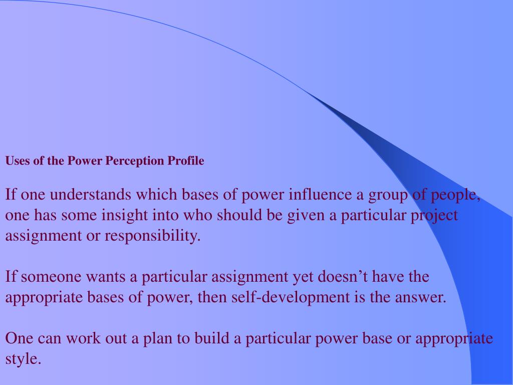 PPT - Situational Leadership: Perception and the Impact of Power ...