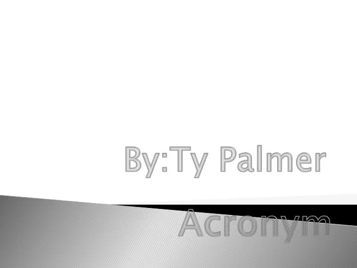 PPT - Acronym PowerPoint Presentation, free download - ID:3112634