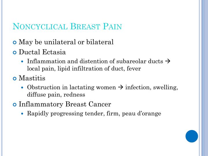 PPT - Breast Pain, Benign Breast Disease, and Breast Discharge ...