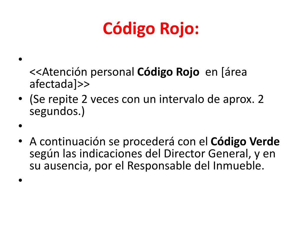 PPT - PROCEDIMIENTO DE RESPUESTA ANTE EMERGENCIA OBJETIVO: PowerPoint ...