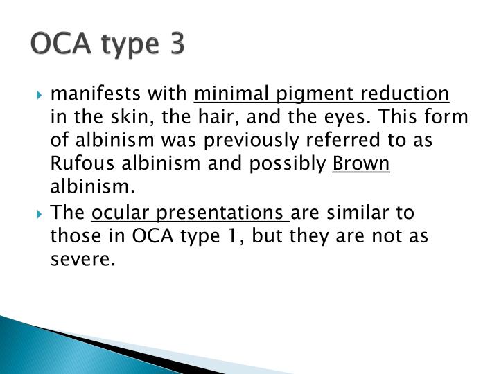 PPT - Oculocutaneous Albinism PowerPoint Presentation - ID:3113414