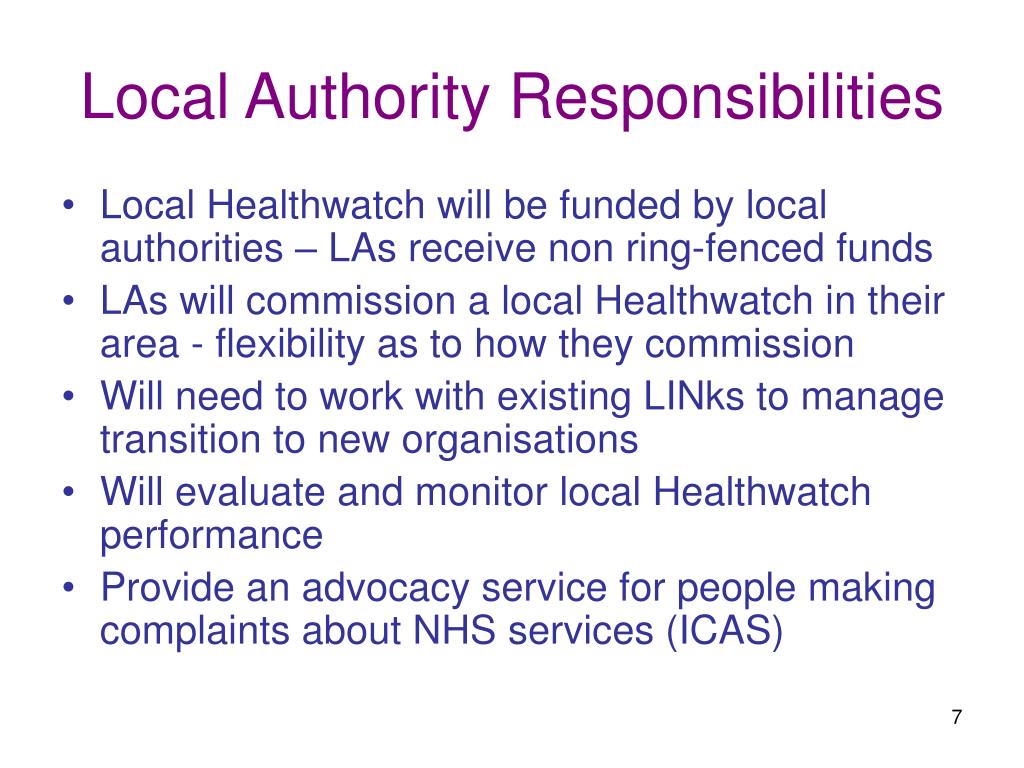 PPT - Healthwatch in the East Midlands The role for the authority and ...