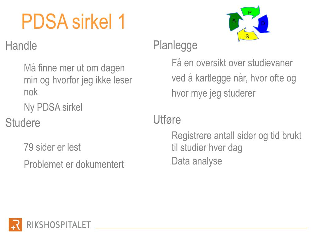PPT - Forbedringskunnskap kan læres gjennom personlig forbedringsarbeid ...