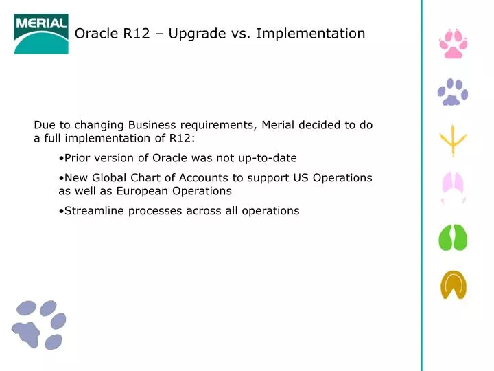 PPT - Oracle R12 – Upgrade vs. Implementation PowerPoint Presentation ...