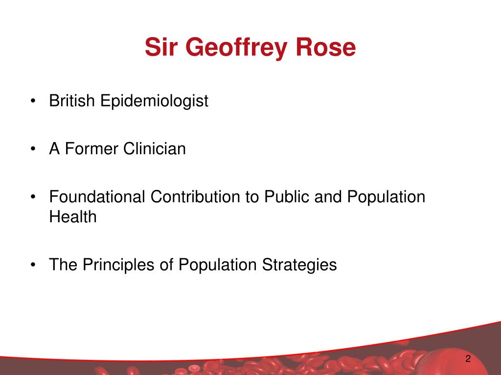 PPT - Sick Individuals and Sick Populations: High Risk and Population ...