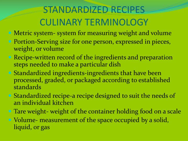 PPT - Introduction to Culinary Arts PowerPoint Presentation - ID:3115874