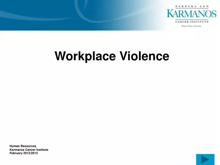 PPT - Workplace Violence PowerPoint Presentation, free download - ID ...