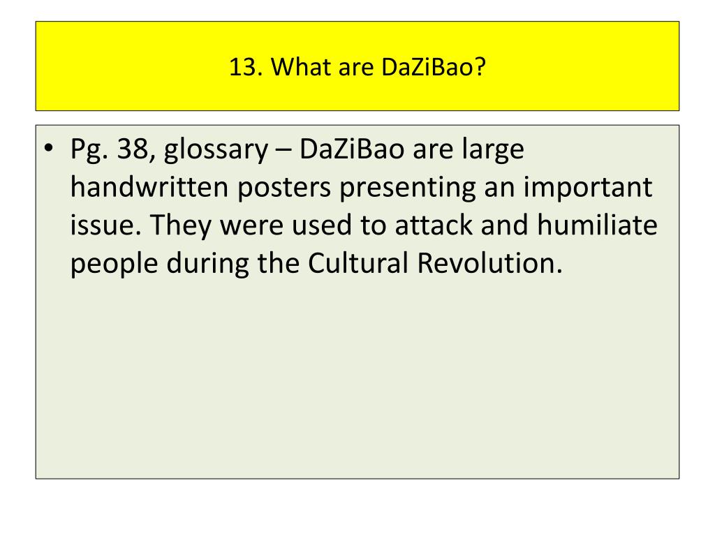 PPT - Red Scarf Girl Study Guide Questions Prologue – pg. 100 ...