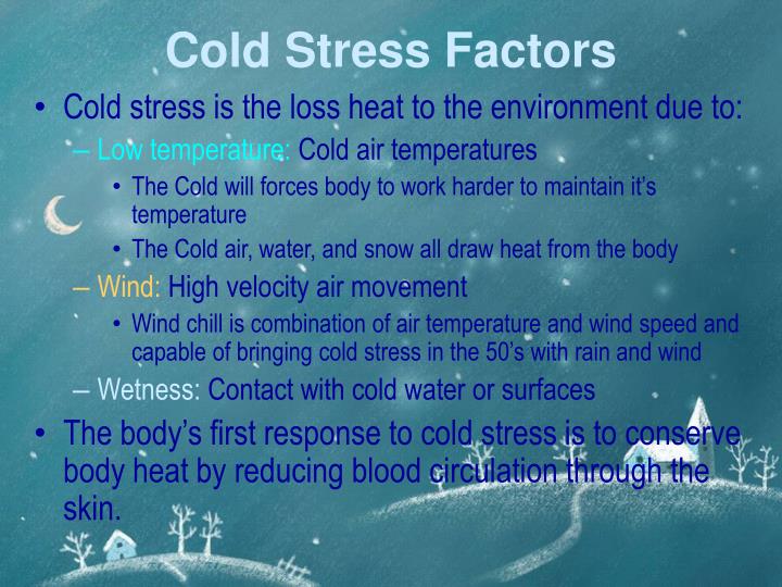 PPT - Cold Stress PowerPoint Presentation - ID:3116329