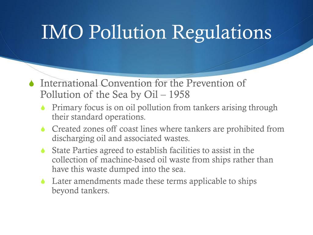 PPT - International Environmental Regulation of the Shipping Industry ...