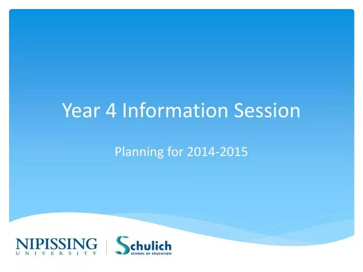 PPT - Year 4 Information Session PowerPoint Presentation, free download ...