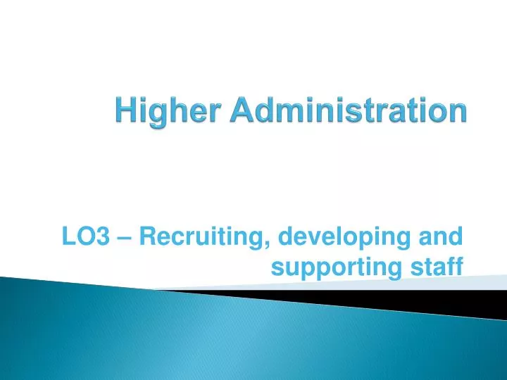 PPT - Higher Administration PowerPoint Presentation, free download - ID ...
