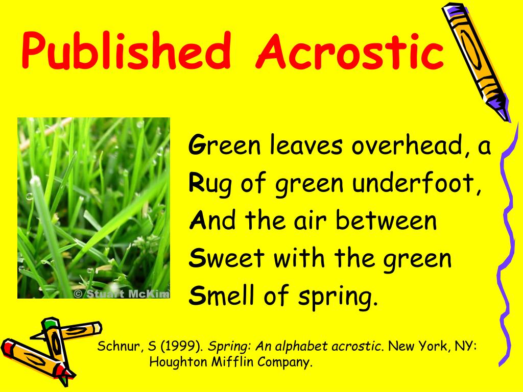 PPT - Acrostic Poetry 5 th Grade PowerPoint Presentation, free download ...