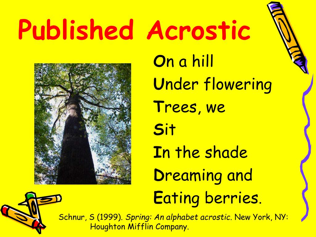 PPT - Acrostic Poetry 5 th Grade PowerPoint Presentation, free download ...