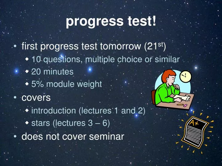 PPT - progress test! PowerPoint Presentation, free download - ID:3117106