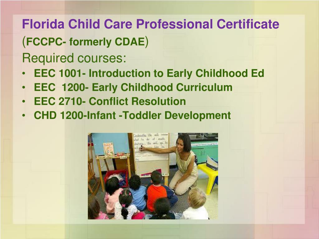 PPT - Early Childhood Education Certificates and A.S. Degree PowerPoint ...