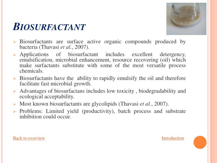 PPT - Biosurfactant Production PowerPoint Presentation - ID:3117880