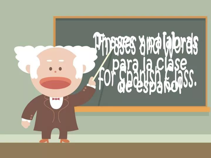 PPT - Frases y palabras para la clase de español PowerPoint ...