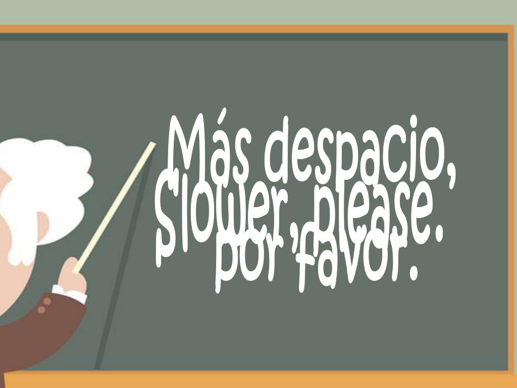 PPT - Frases y palabras para la clase de español PowerPoint ...