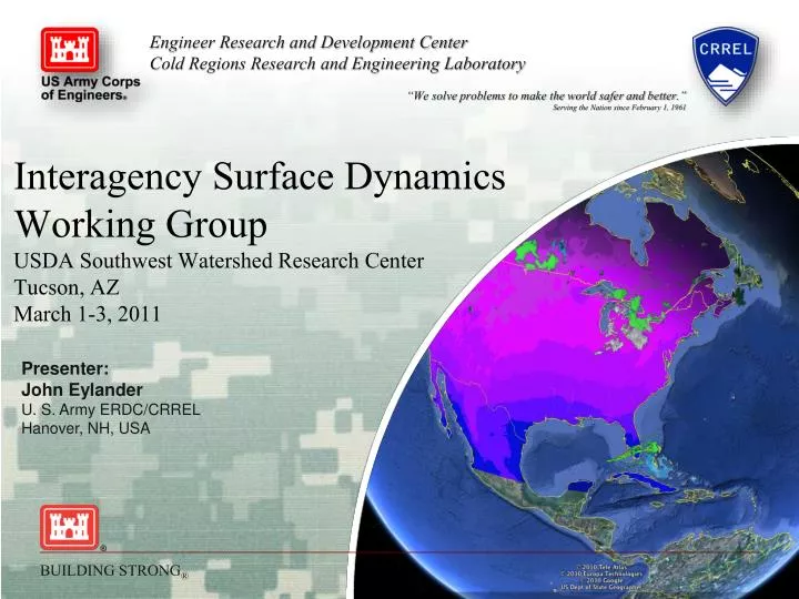 PPT - Presenter: John Eylander U. S. Army ERDC/CRREL Hanover, NH, USA ...