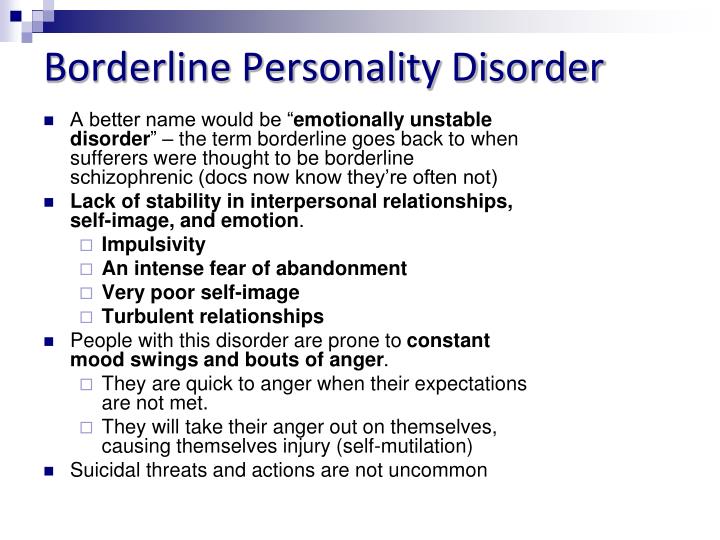 PPT - Personality Disorders PowerPoint Presentation - ID:3118804