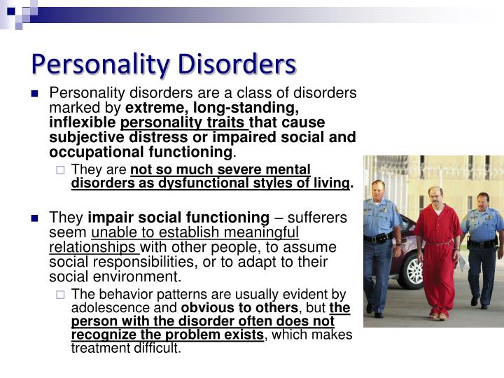 PPT - Personality Disorders PowerPoint Presentation - ID:3118804