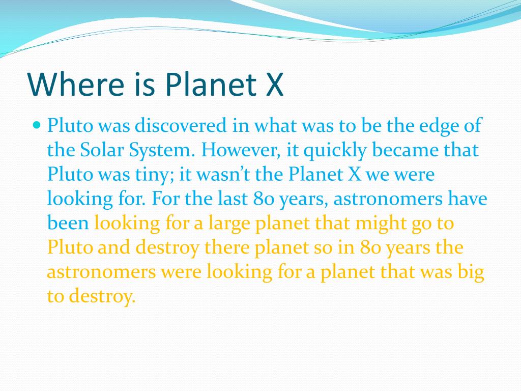 PPT - Exploring Planet X: The Mysterious Tiny World with 4 Eyes ...