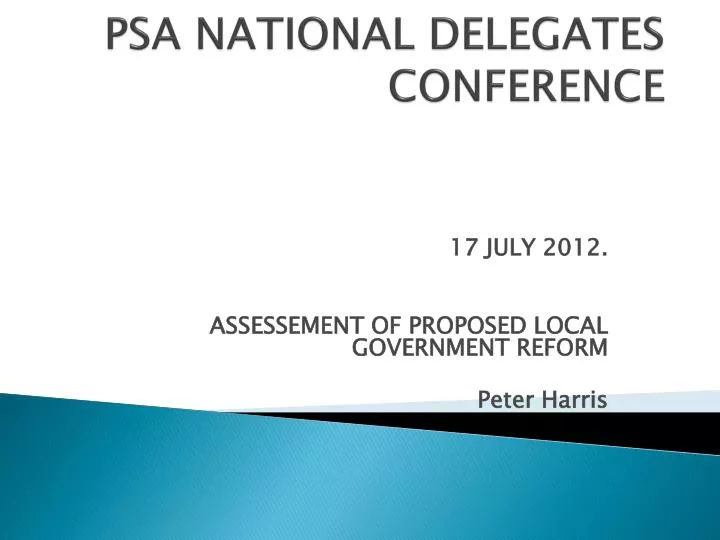 PPT - PSA NATIONAL DELEGATES CONFERENCE PowerPoint Presentation, free ...