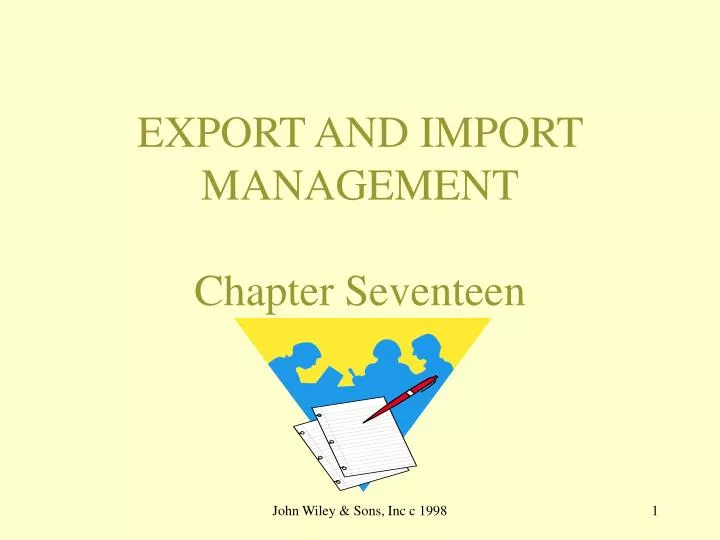 PPT - EXPORT AND IMPORT MANAGEMENT Chapter Seventeen PowerPoint ...