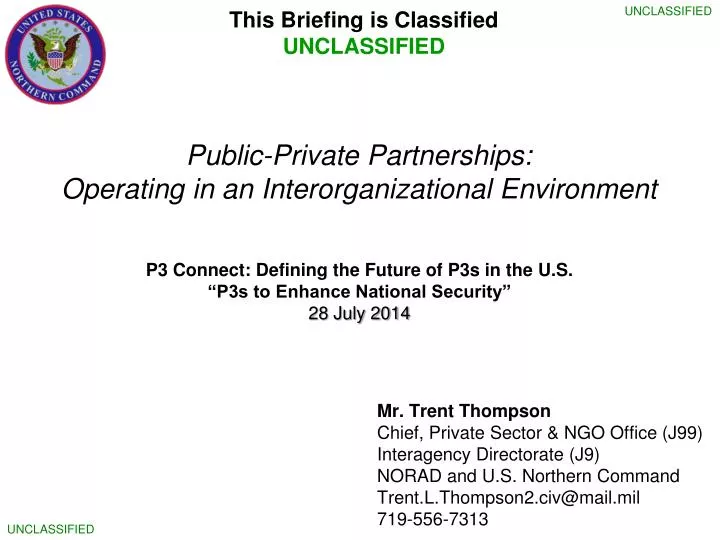 PPT - This Briefing is Classified UNCLASSIFIED PowerPoint Presentation ...