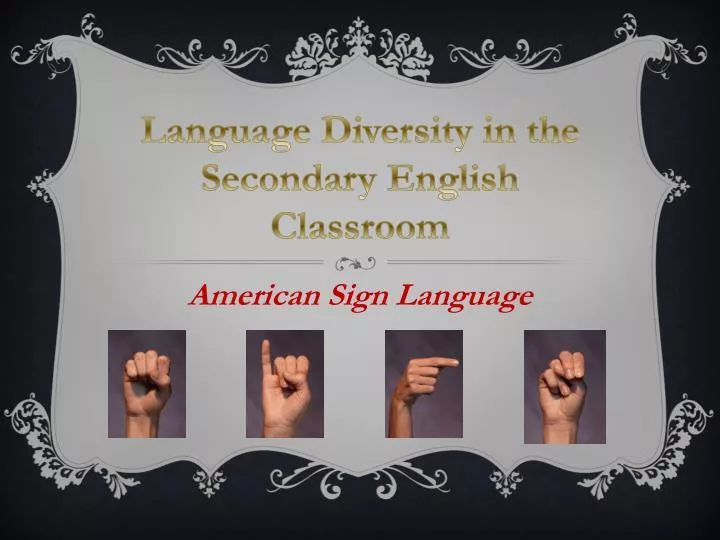 PPT - American Sign Language PowerPoint Presentation, free download ...