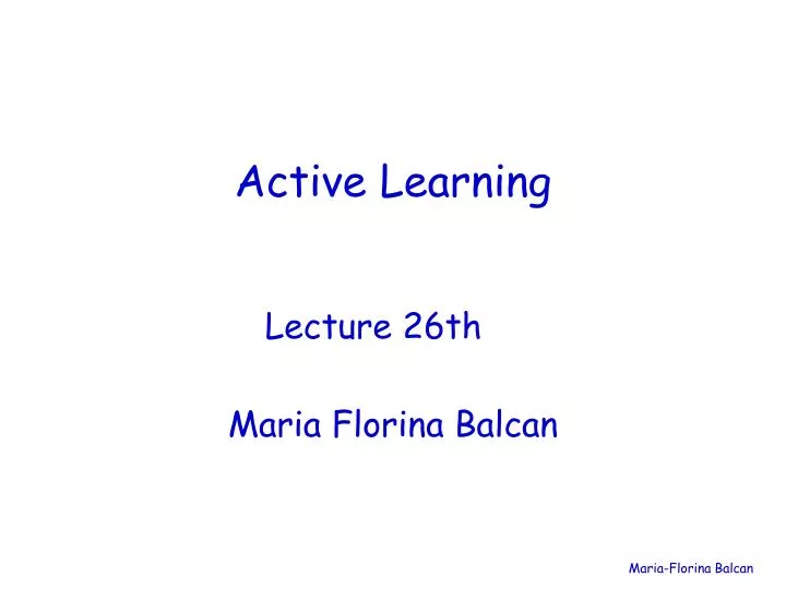 PPT - Active Learning PowerPoint Presentation, free download - ID:3119990