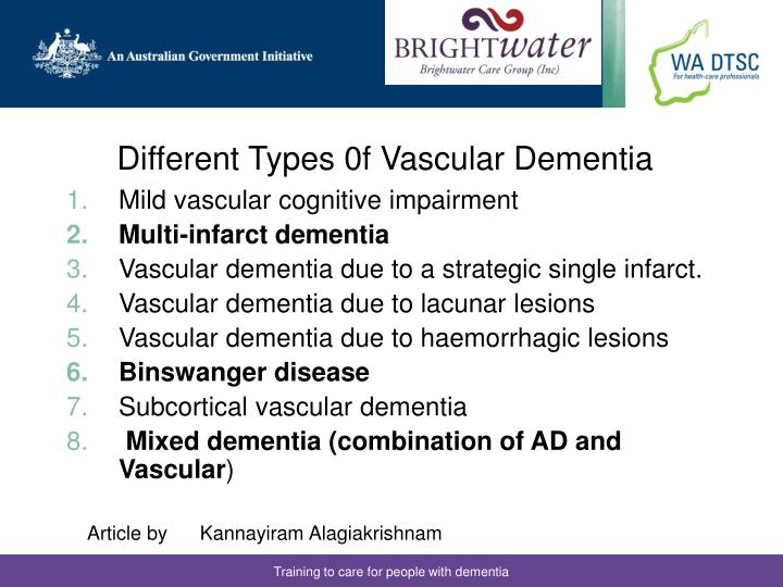 PPT - Vascular Dementia PowerPoint Presentation - ID:3120510