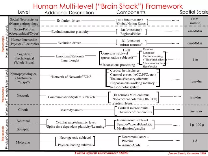 PPT - Human Multi-level (“Brain Stack”) Framework PowerPoint ...