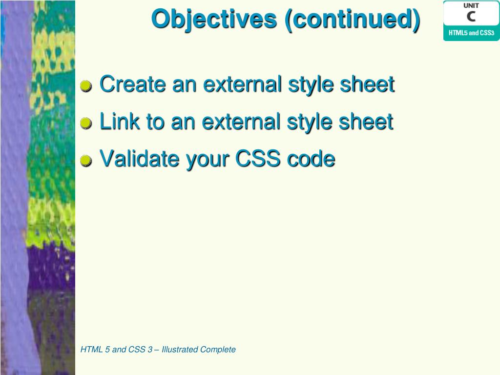 Ppt Html5 And Css3 Illustrated Unit C Getting Started With Css Powerpoint Presentation Id