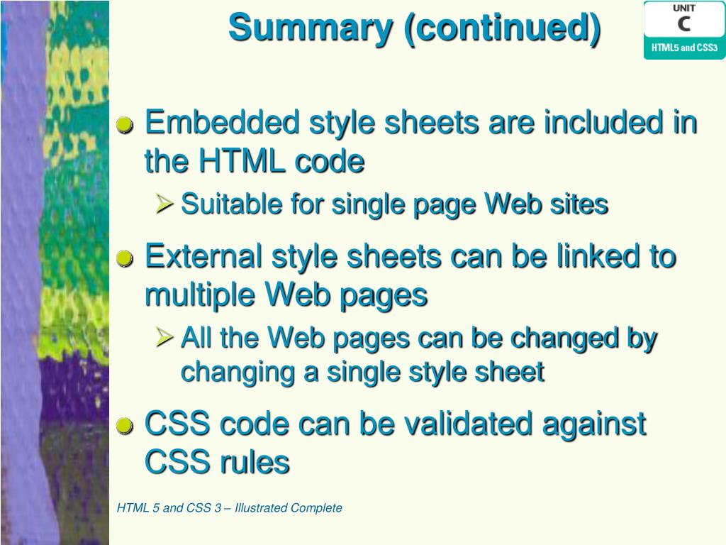 Ppt Html5 And Css3 Illustrated Unit C Getting Started With Css Powerpoint Presentation Id