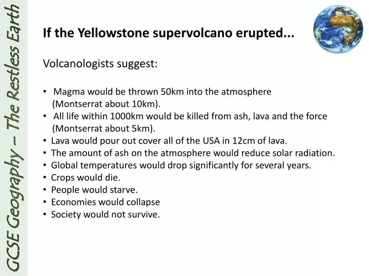 PPT - GCSE Geography – The Restless Earth PowerPoint Presentation, free ...