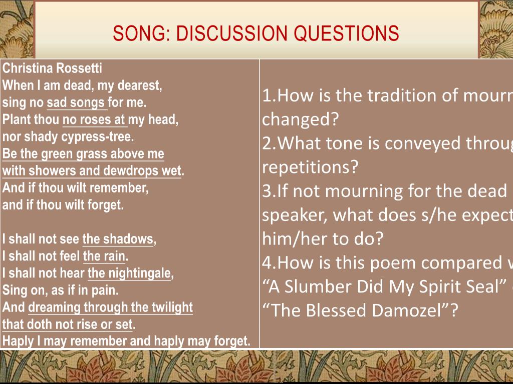 PPT - CHRISTINA ROSSETTI & DANTE GABRIEL ROSSETTI PowerPoint ...