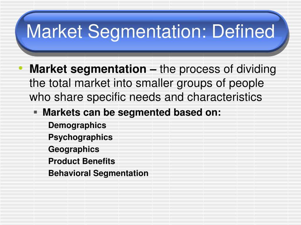 What Does Segmentation Mean Fin Tech