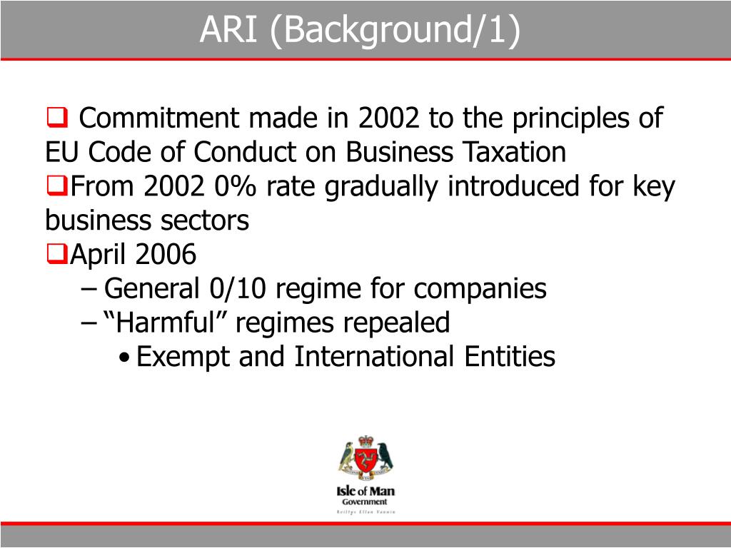 PPT - Isle of Man Treasury Income Tax Division Update Seminar ...