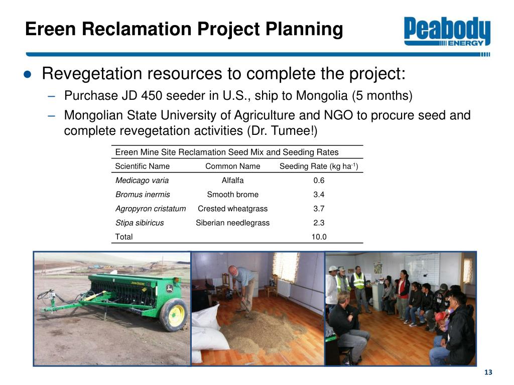 PPT - Achieving Reclamation Success Globally – Peabody Energy’s ...