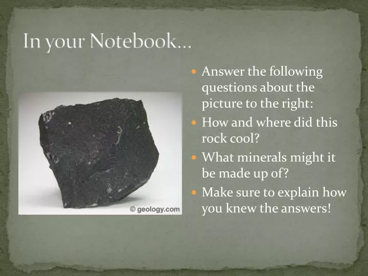 PPT - In your Notebook… PowerPoint Presentation, free download - ID:3122257