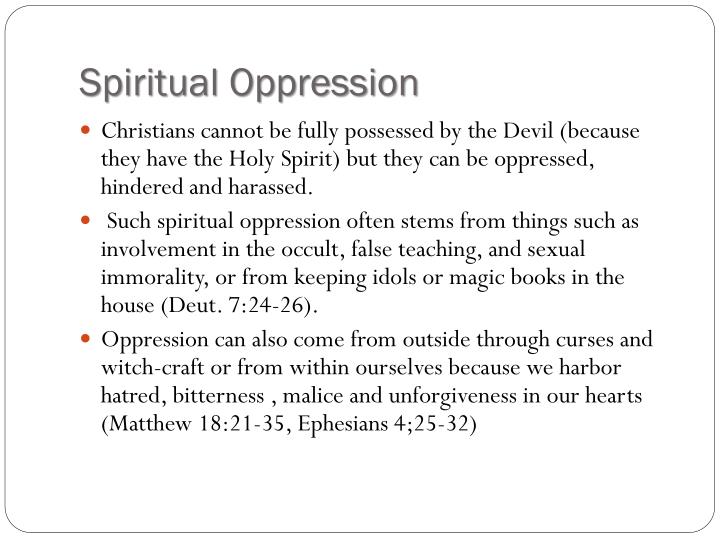 PPT - How To Deal With Demons & Spiritual Oppression PowerPoint ...