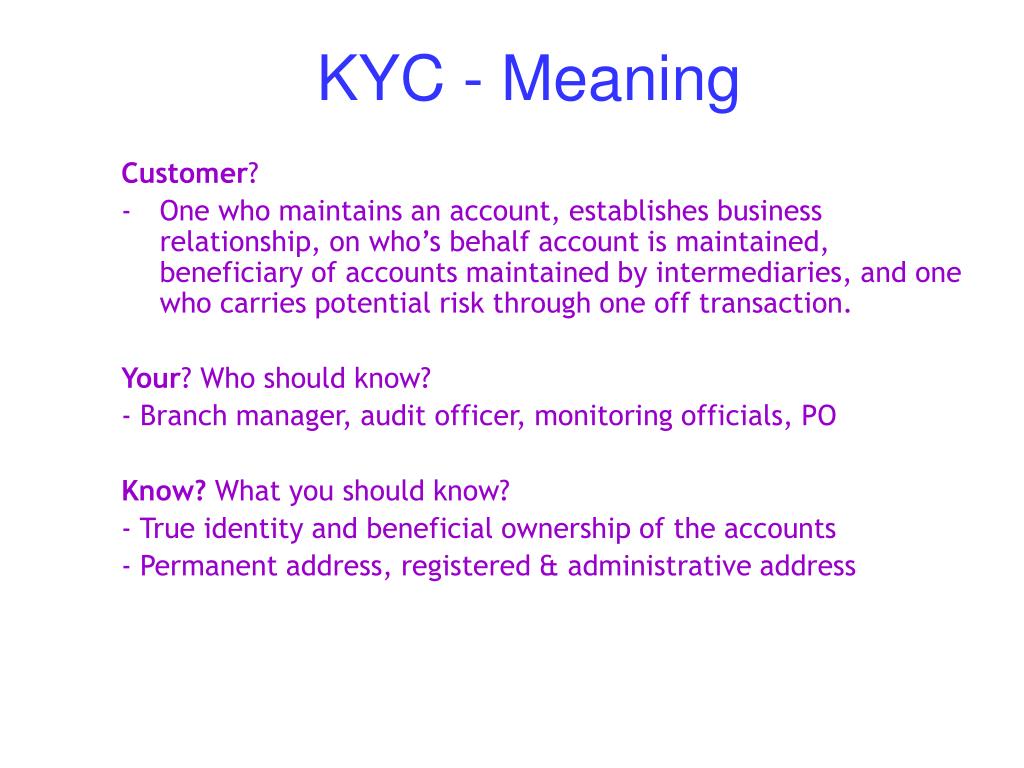 PPT - KYC & Anti Money Laundering CA. Ramesh Shetty FCA, DISA(ICA ...